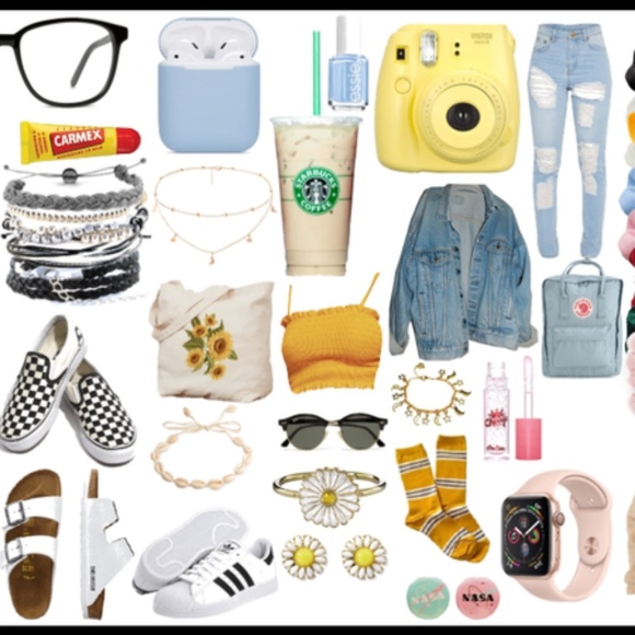 Brandy Melville | Tops | Xl Vsco Mystery Box Tops Stickers Scrunchie ...